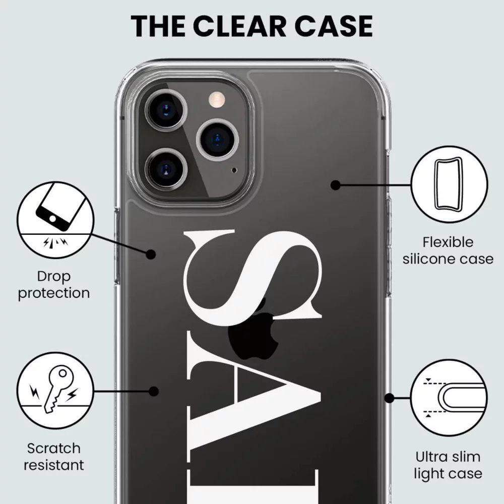 Personalised Clear Phone Cases: Hard & Soft Plastic Phone Cases | Wrappz