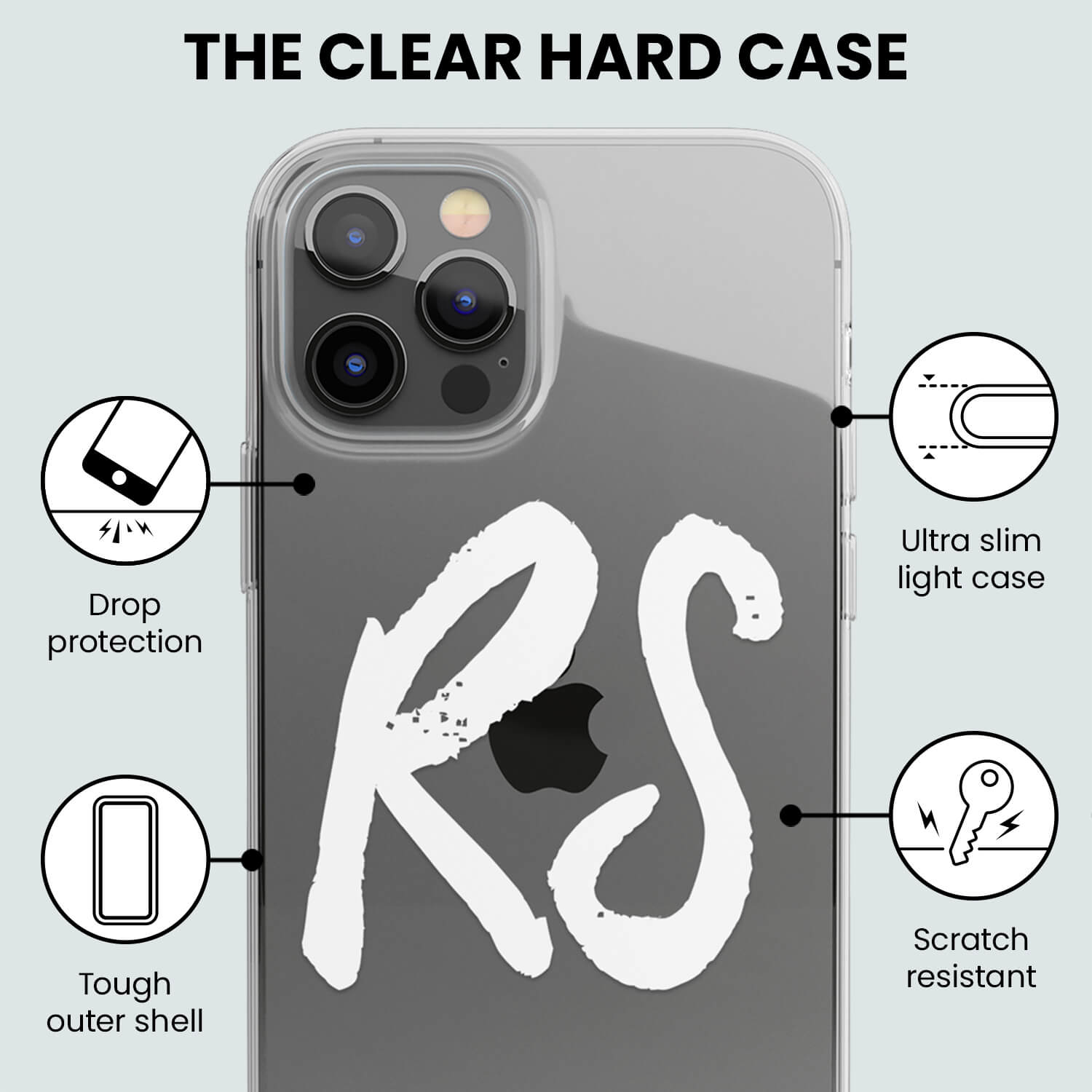 iPhone 12 Mini Clear Hard Case - Personalise Yours | Wrappz