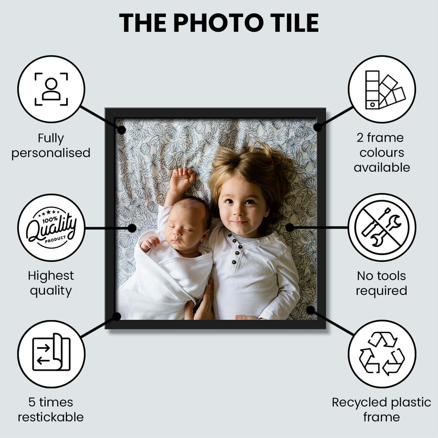 Custom Photo Tiles | Personalised Photo Tiles | Wrappz