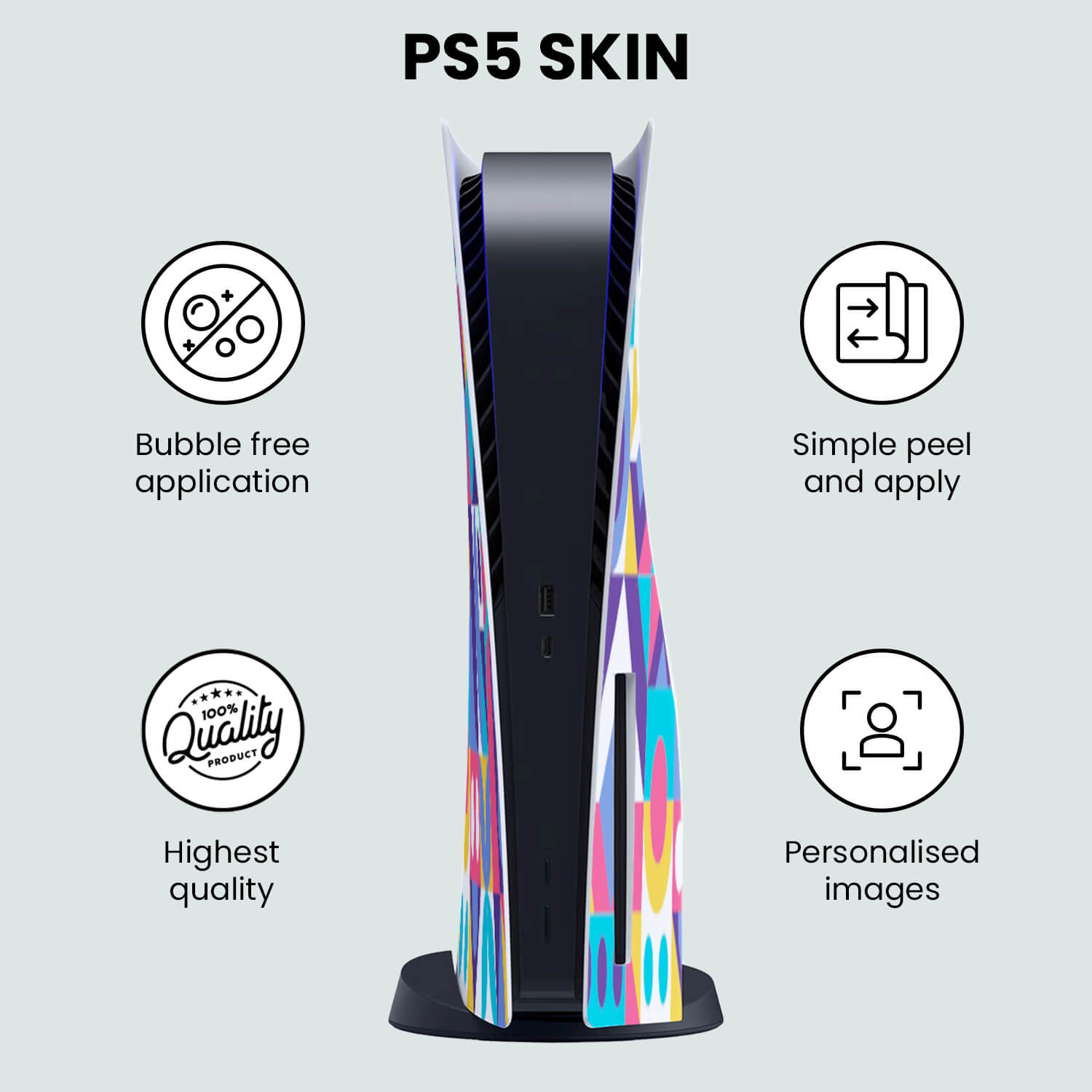 Custom PS5 Console Skins & Stickers (Disc version) | Wrappz