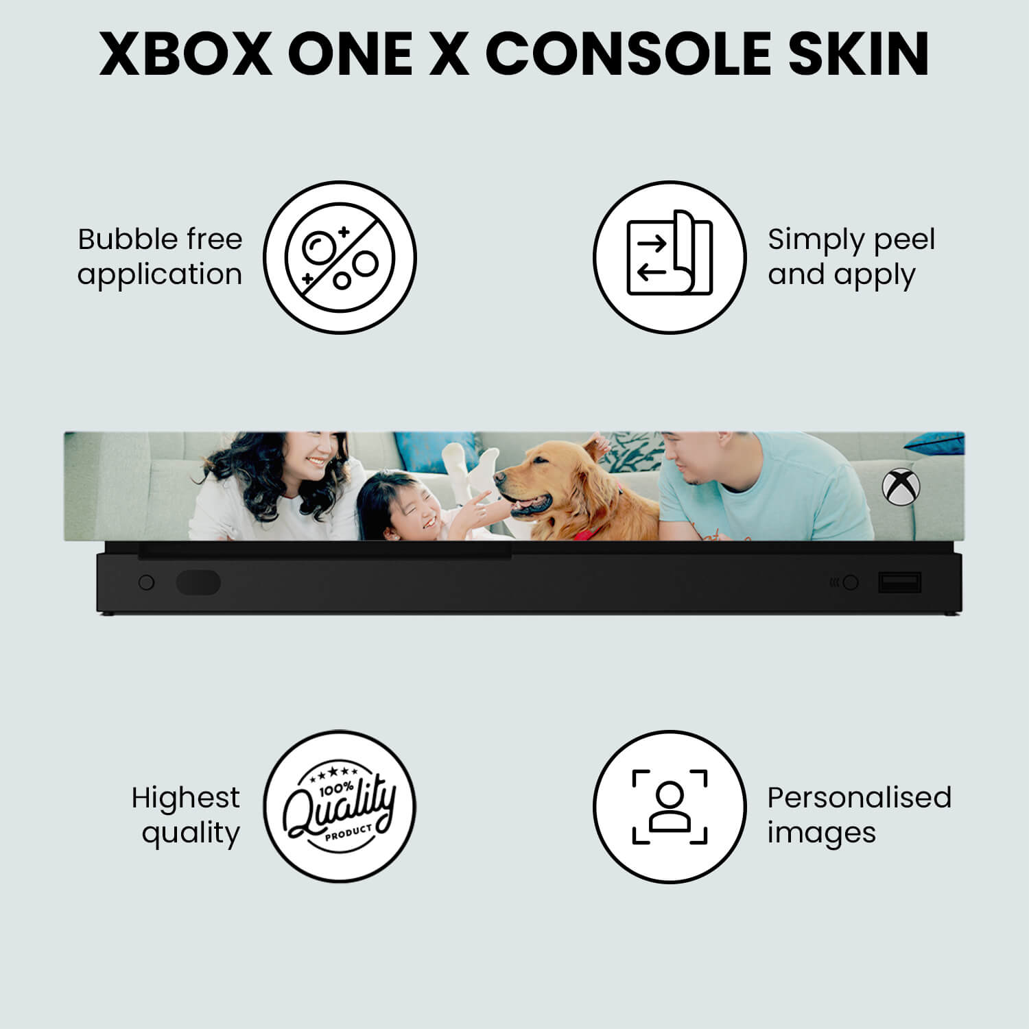 Personalised Xbox One X Console Skin | Wrappz